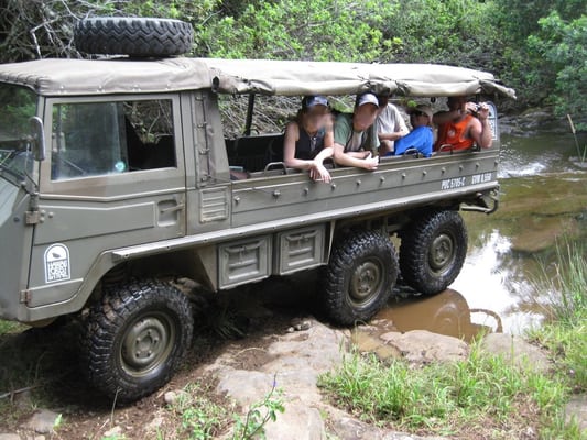 Pinzgauer 6-wheel drive vehicle on waterfall tour | Yelp